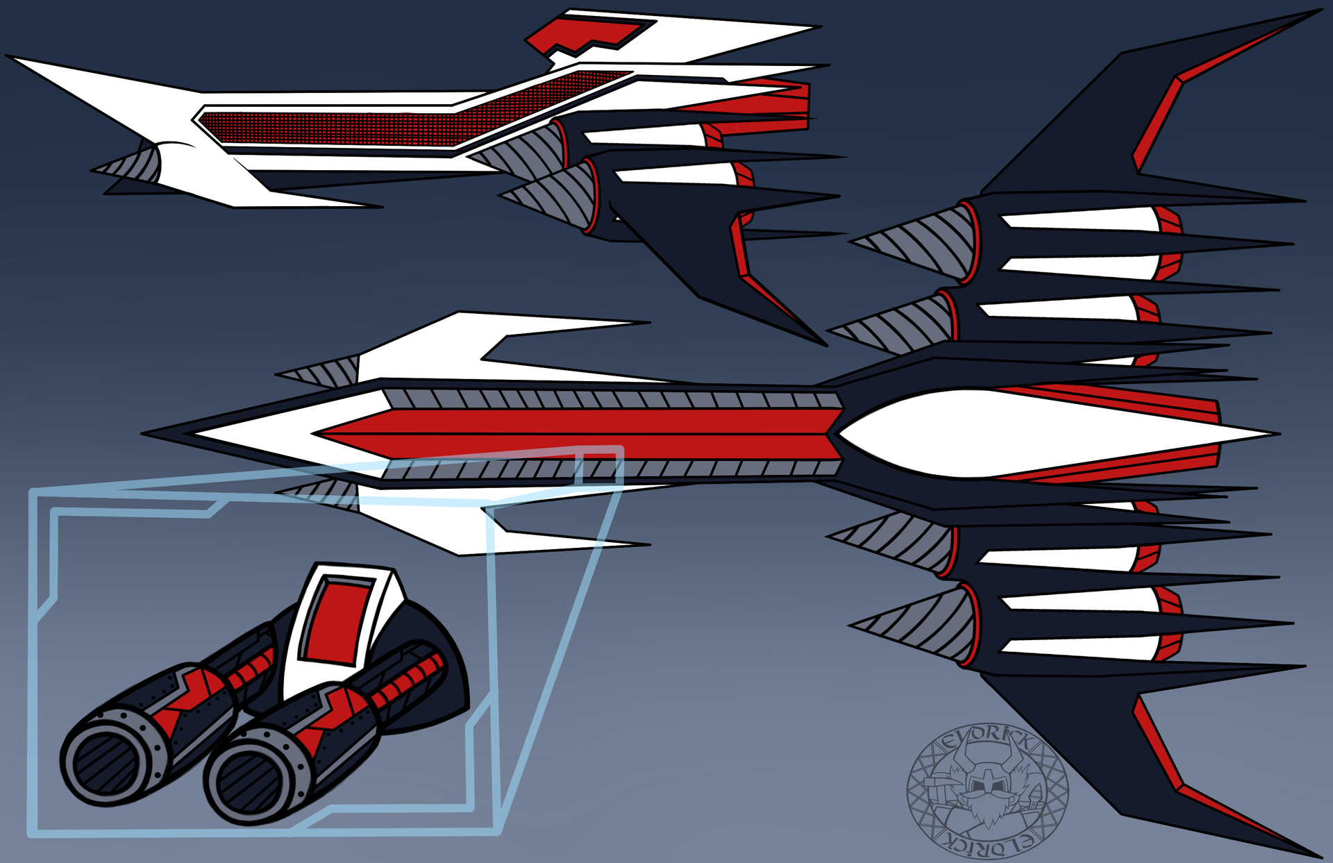 ArtStation - Giant bad guy battle ship