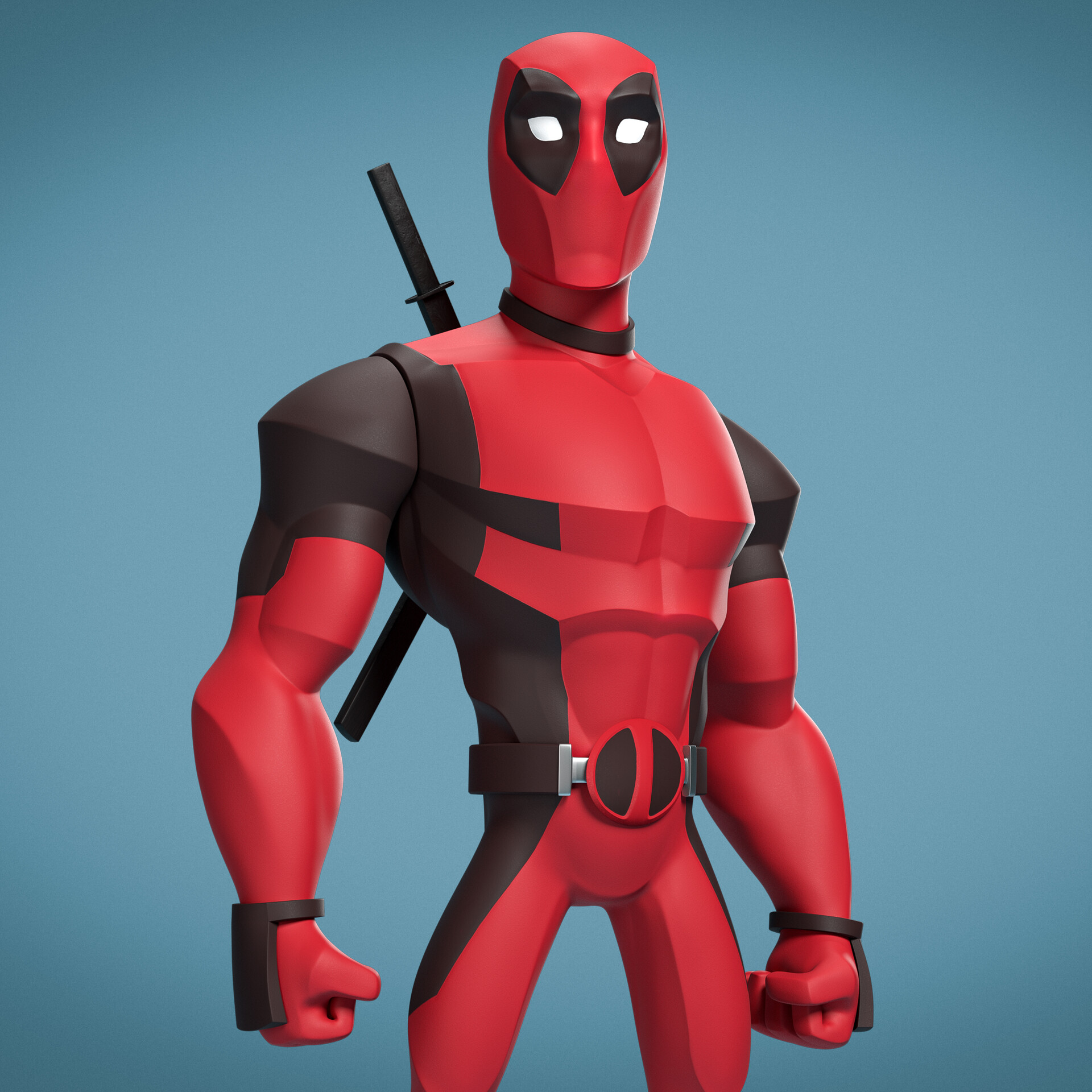 ArtStation - Deadpool - Disney infinity style
