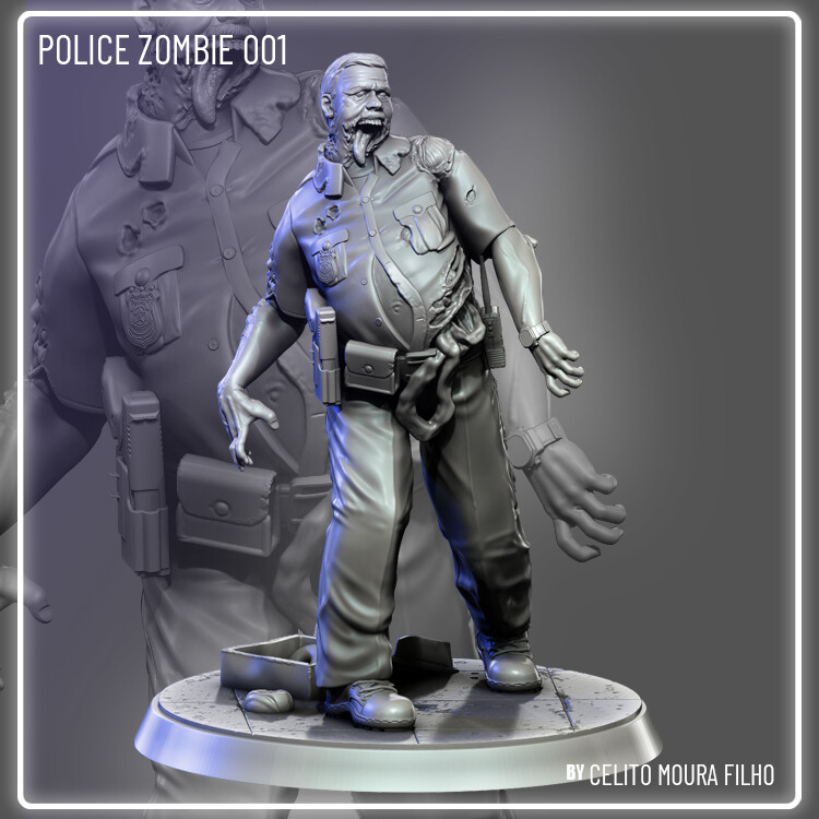ArtStation - Police Zombie #001