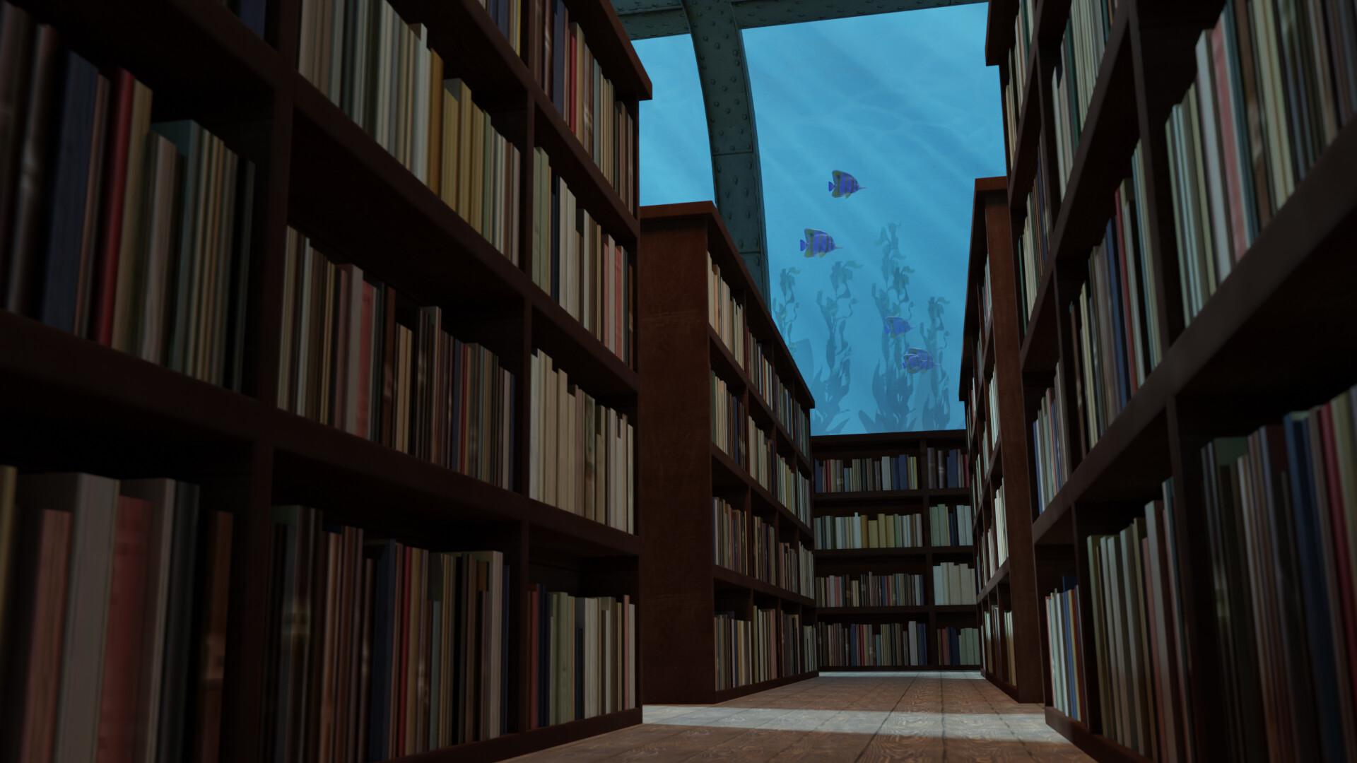 ArtStation - Underwater Library