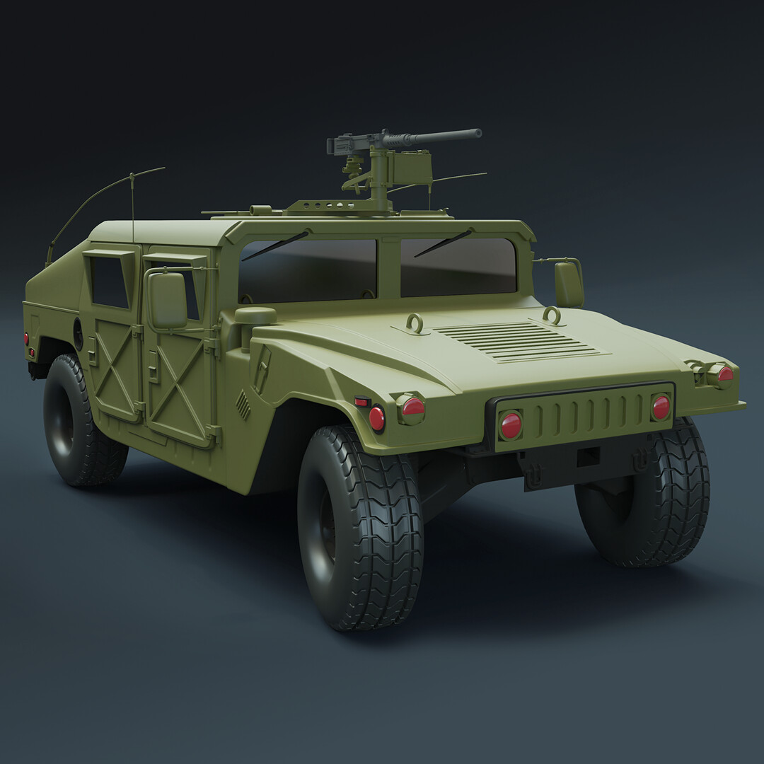 ArtStation - High Poly Humvee with Turret