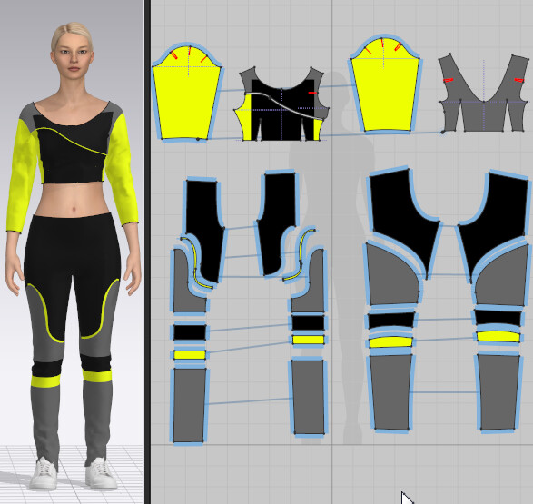 ArtStation - 3D fitness wear Digital fashion 3D clothing