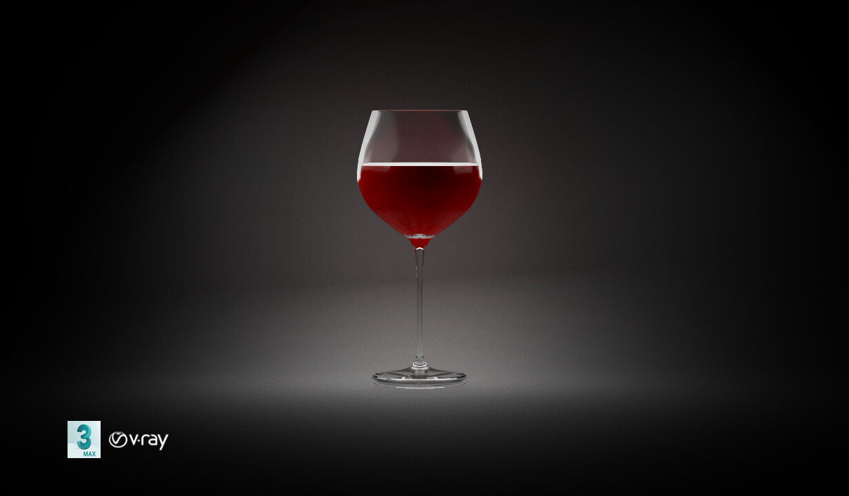ArtStation - Glass With Wine