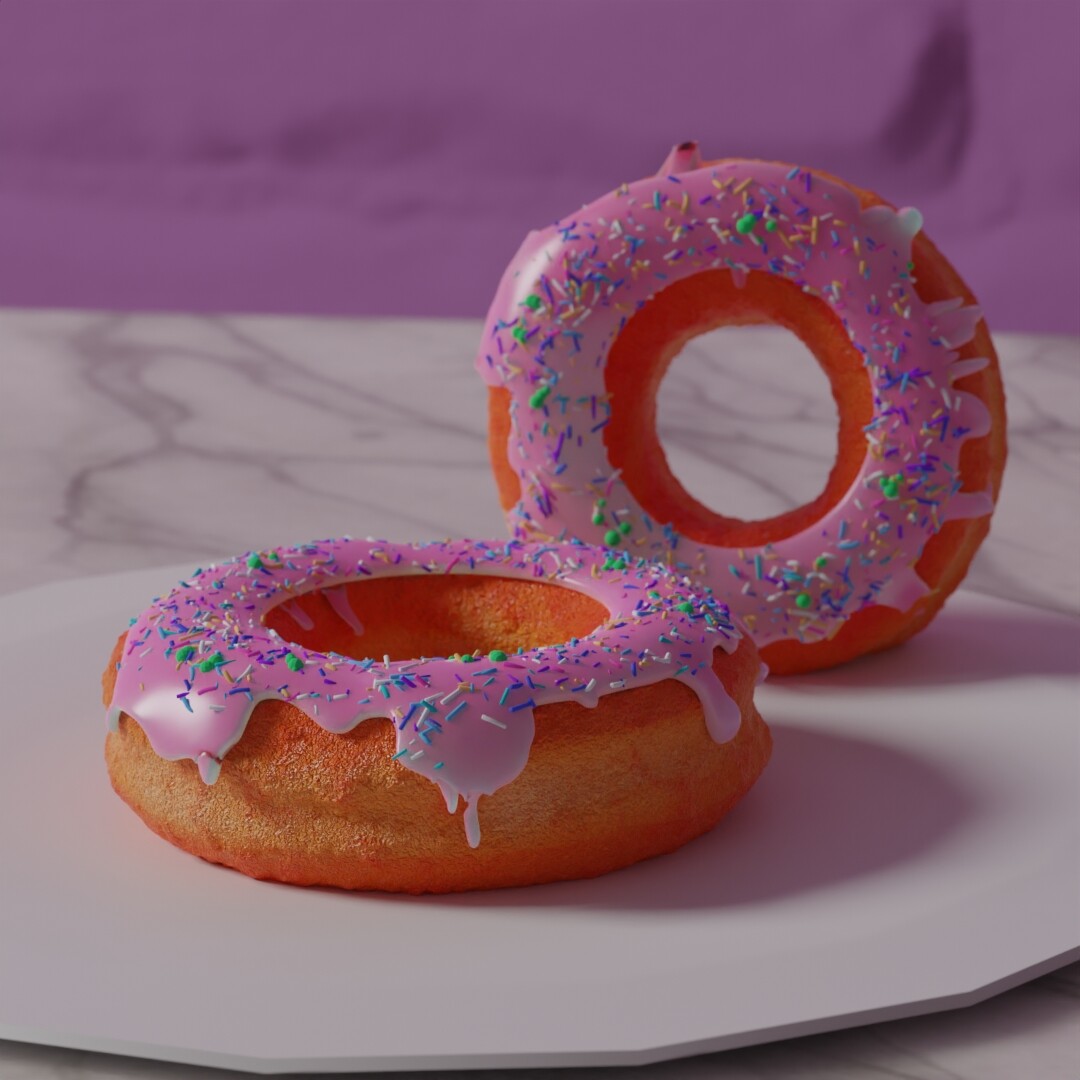 ArtStation - 3D Donut Model.