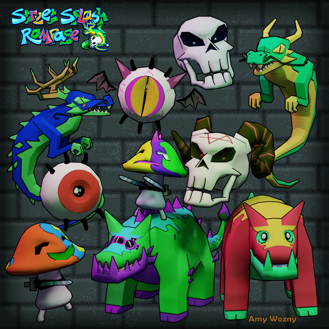 ArtStation - Street Splash Rampage Enemies