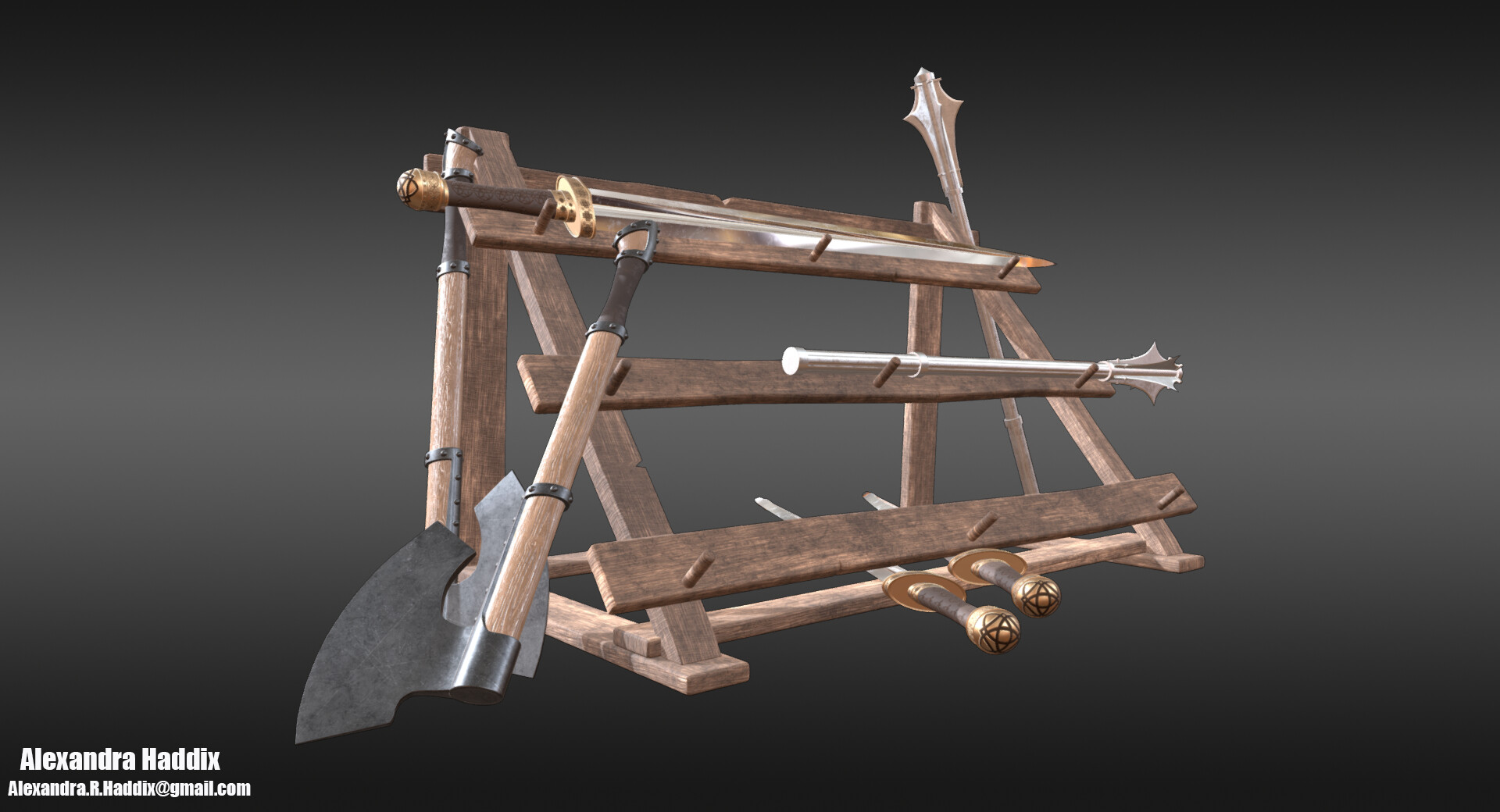 ArtStation - Weapons Rack