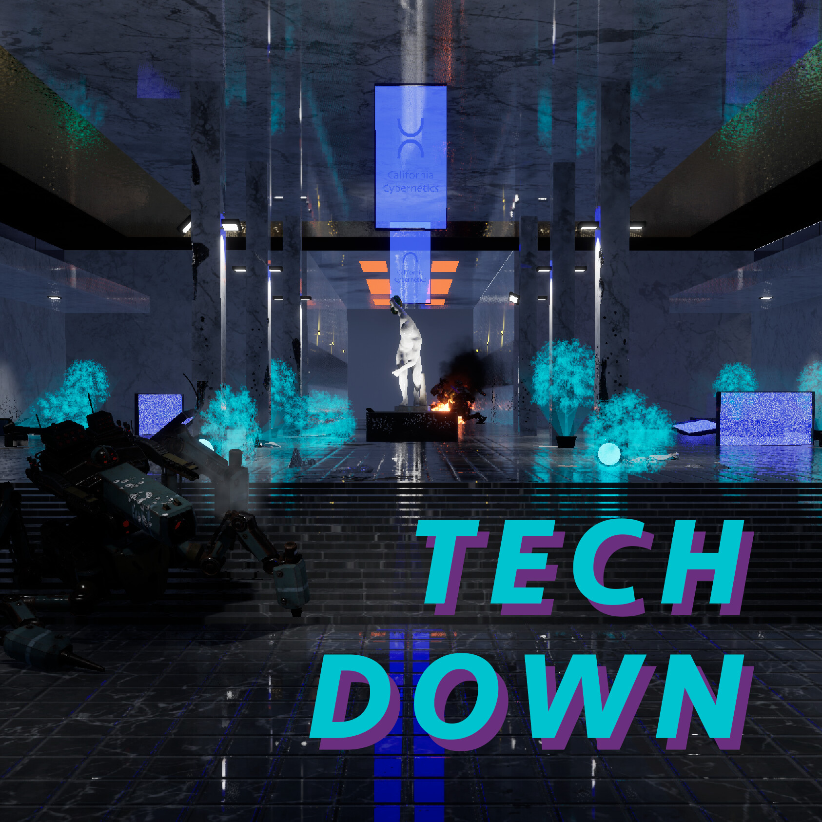 ArtStation - [wip] Project Tech Down, The Lobby