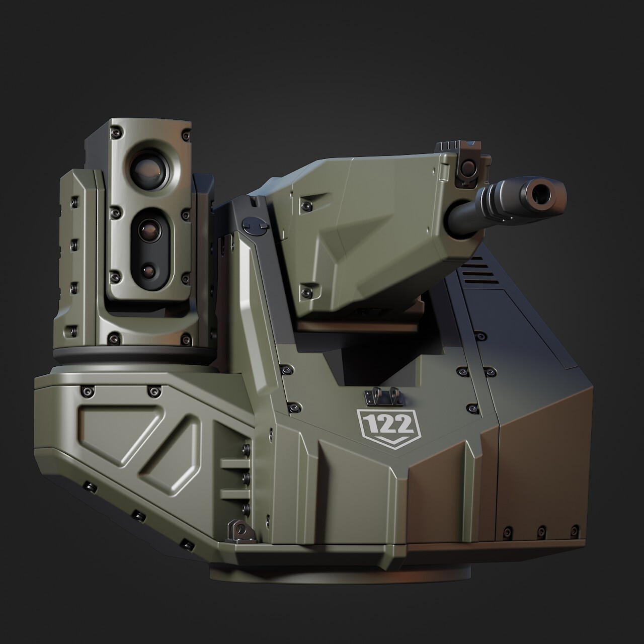 ArtStation - combat turret