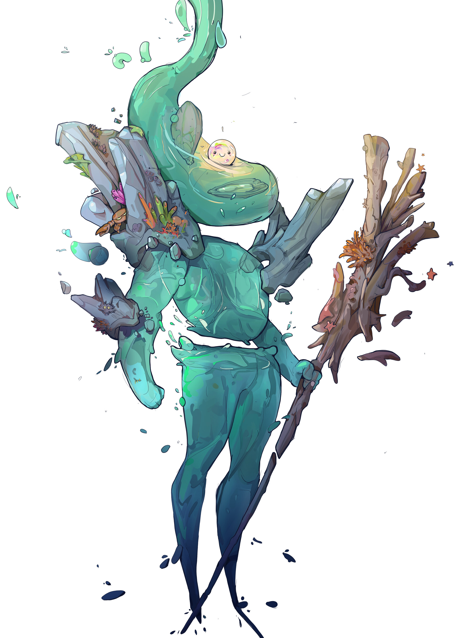 ArtStation - Elemental water guardian