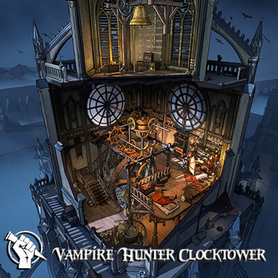 ArtStation - Vampire Hunter-Clocktower
