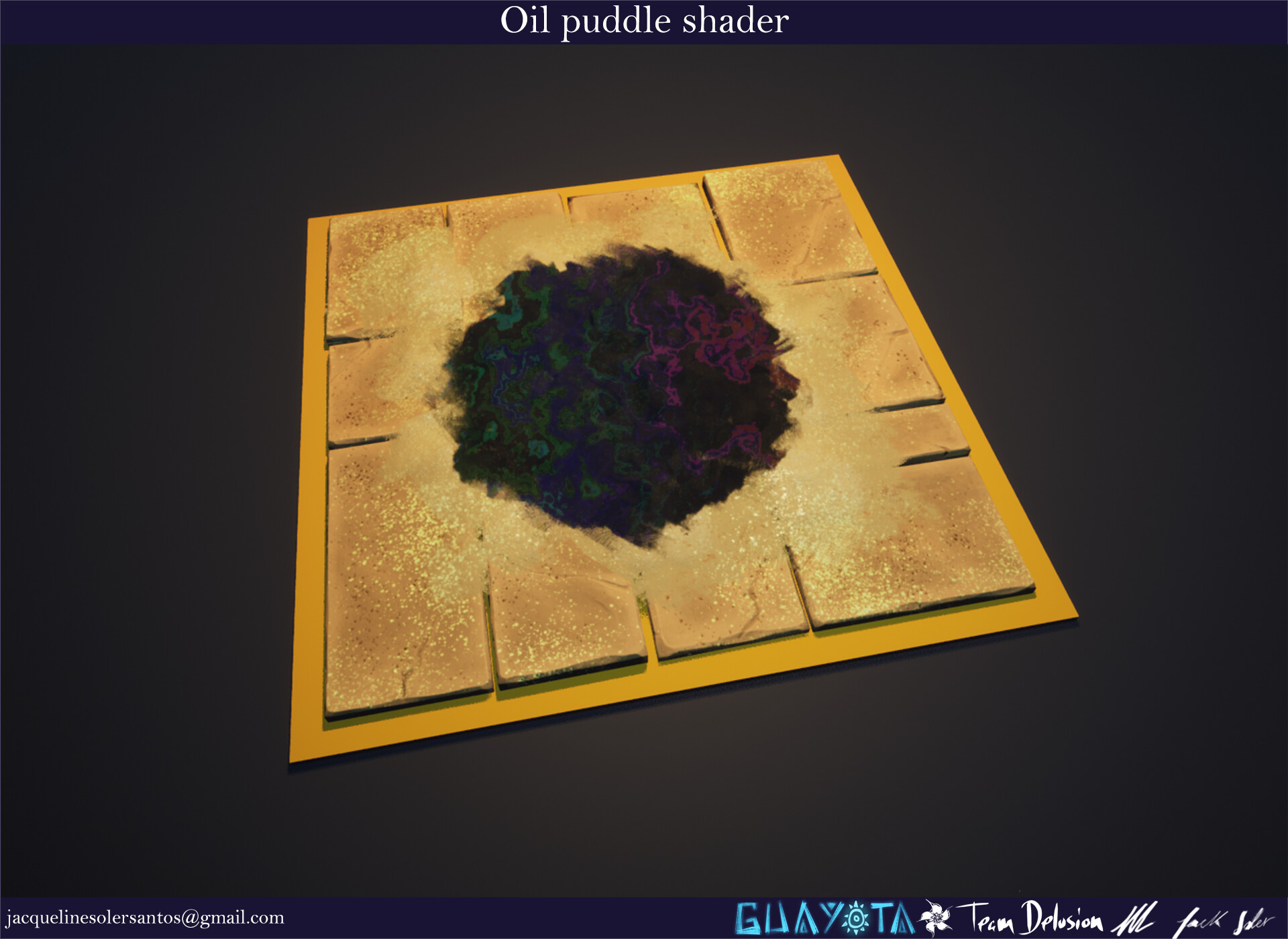 ArtStation - Oil puddle shader