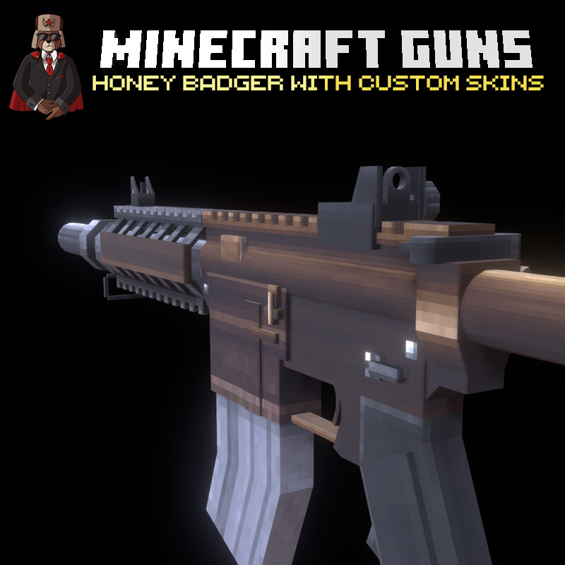 ArtStation - Minecraft Honey Badger with custom skins