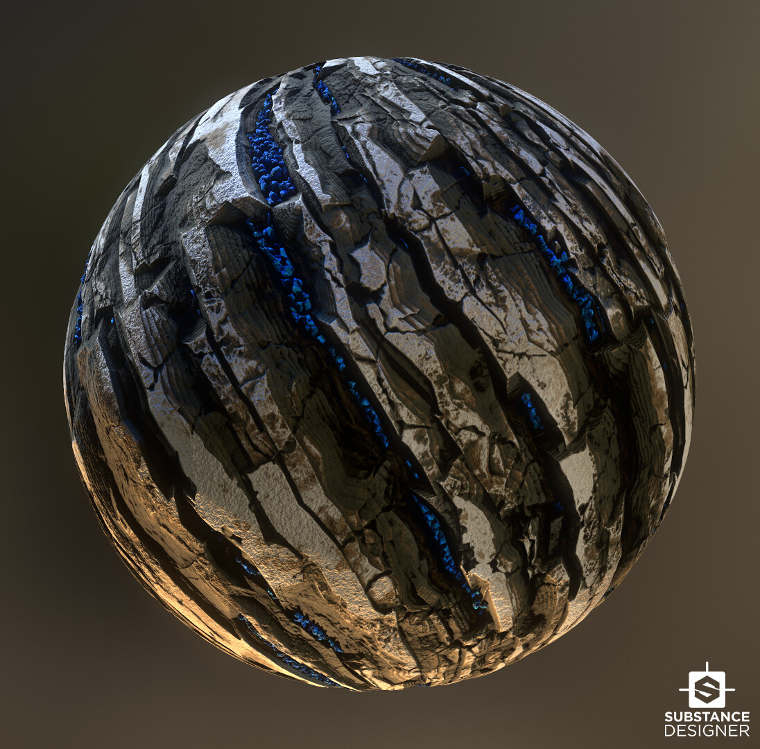ArtStation - Crystal Vein Procedural Material