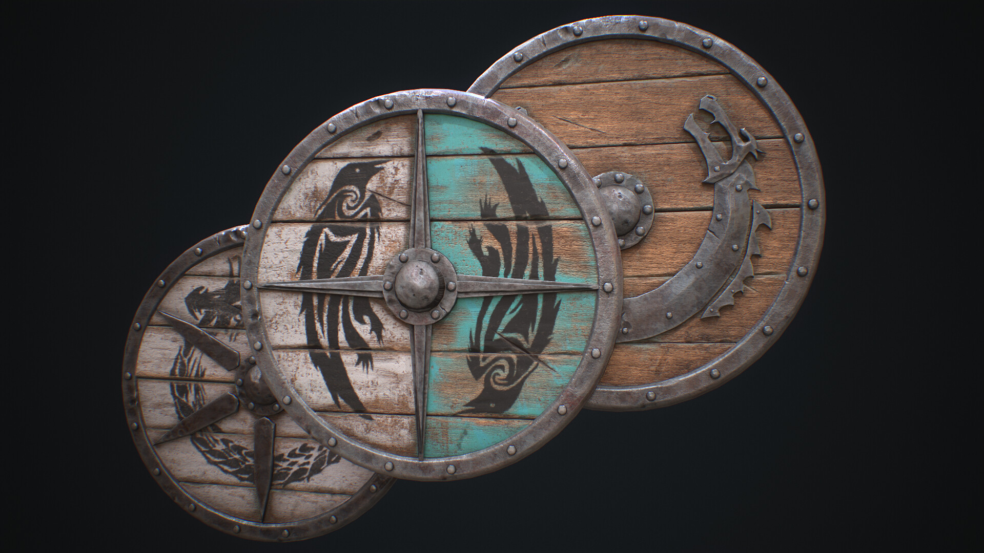 ArtStation - Viking style shields - Fan Art " Ubisoft - Assassin Screed ...
