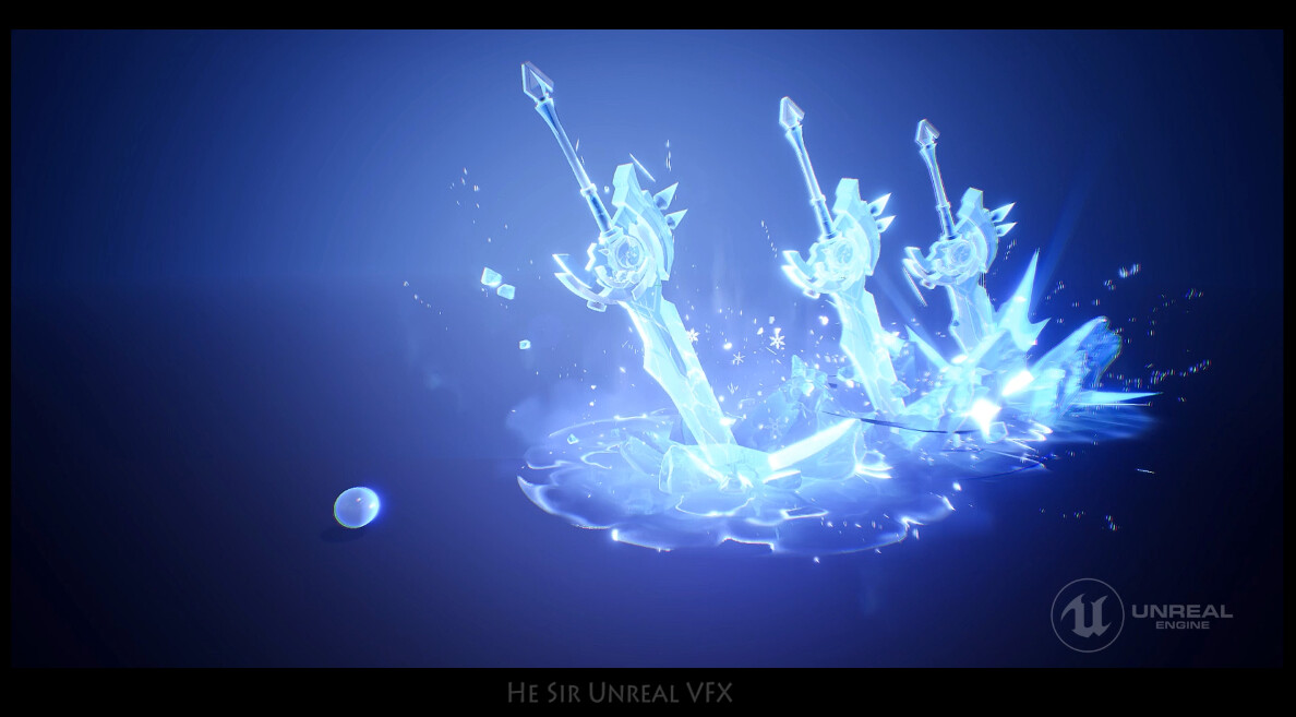 ArtStation - 2022 VFX Practise (Ice & Water)