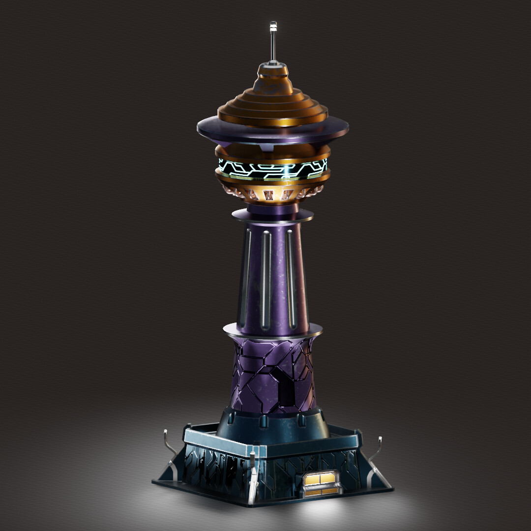ArtStation - Sci-fi Tower - "Beacon"