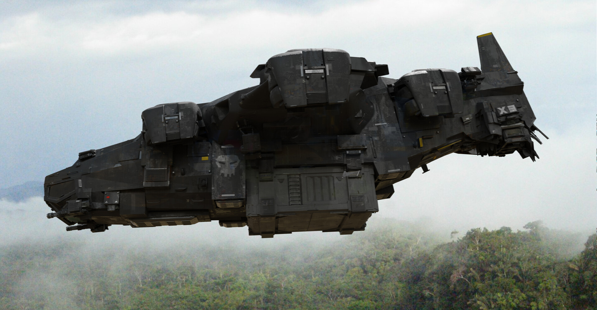 ArtStation - Dropship and Drone