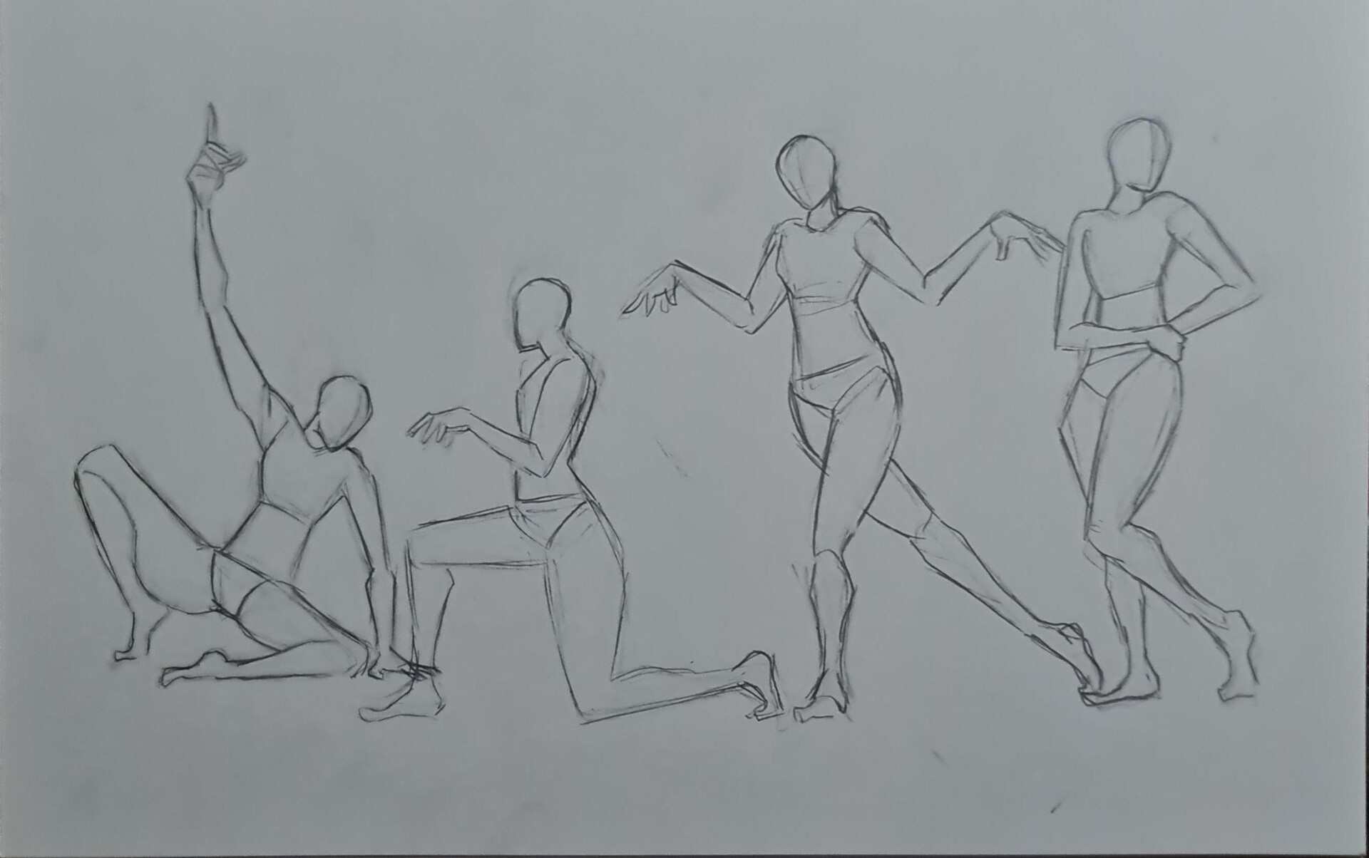 ArtStation - Head Gestures and Model Drawings