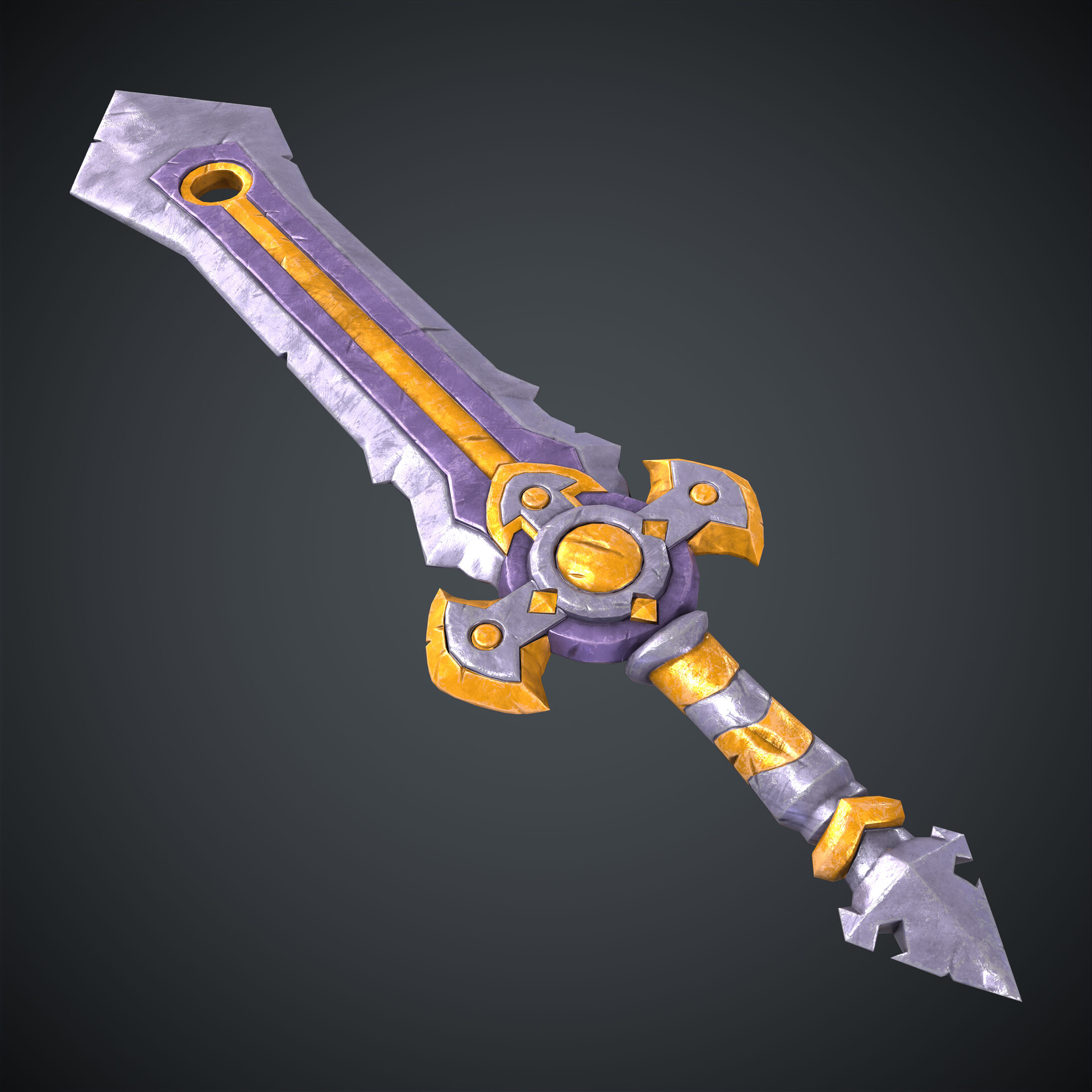 ArtStation - Stylized Knight Sword