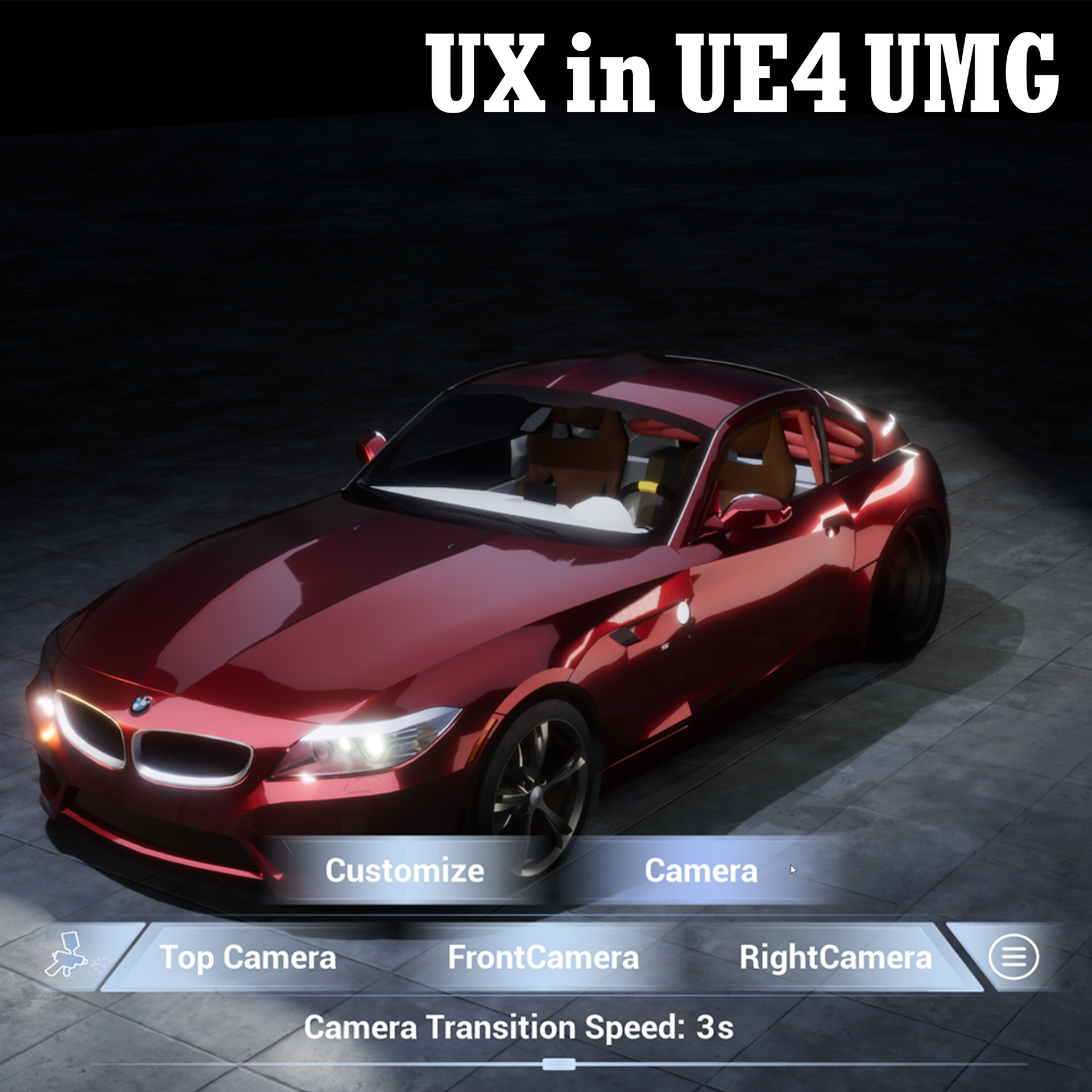 ArtStation - UX - UE4 UMG - Custom Car Viewer