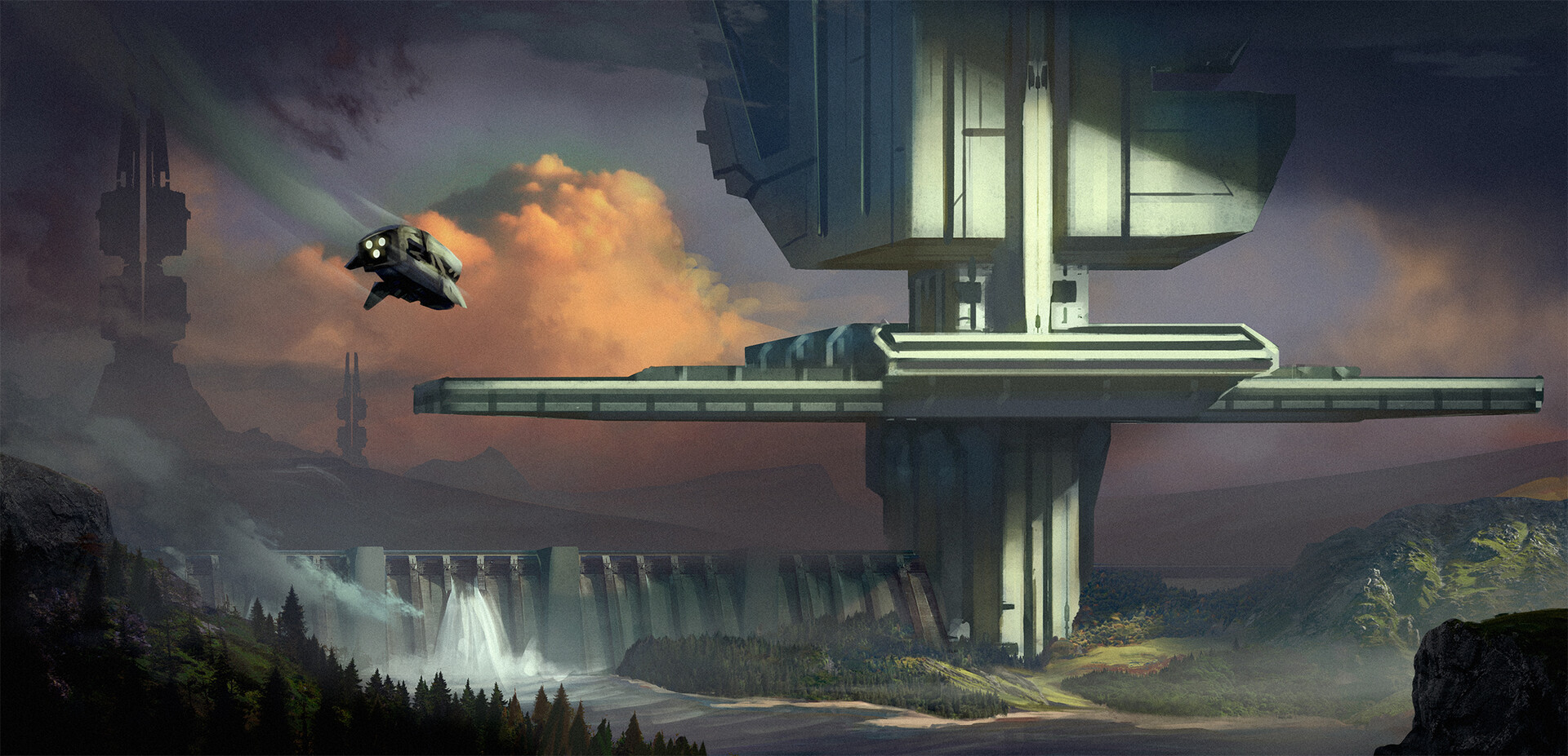 ArtStation - Hydro Power Station