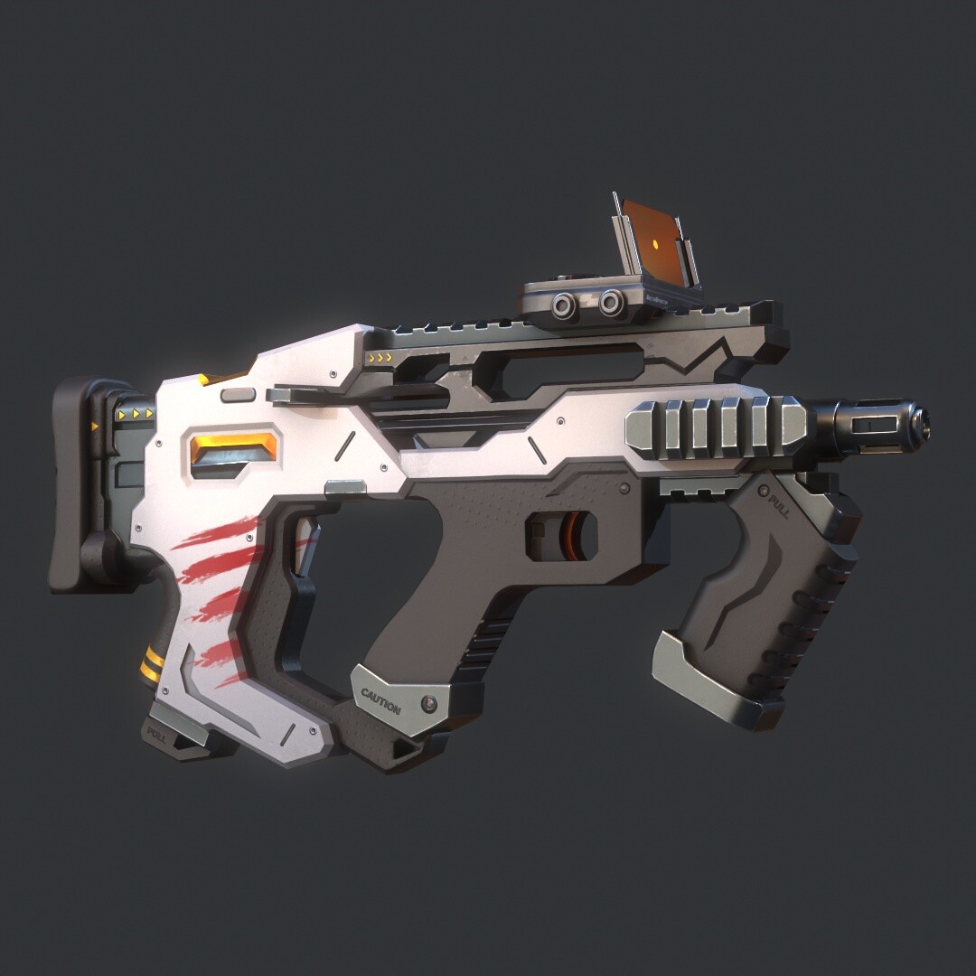 ArtStation - Stylized Bullpup Rifle
