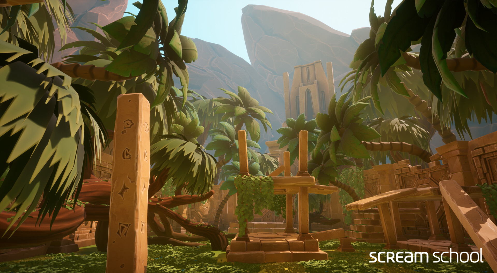 ArtStation - Stylized ruins