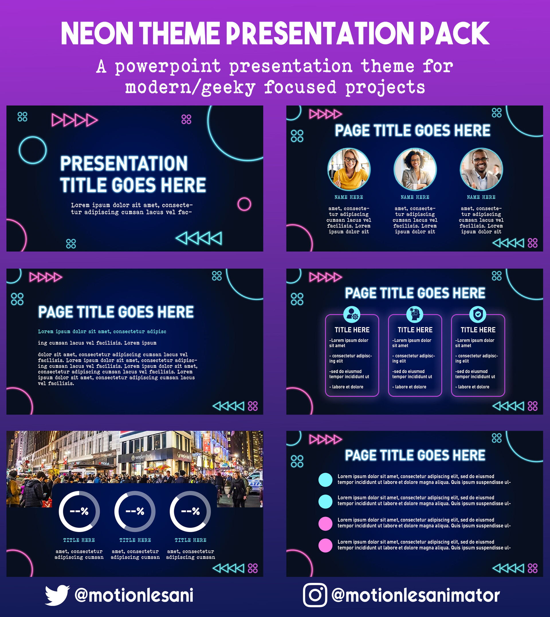 ArtStation - Presentation Pack - Neon