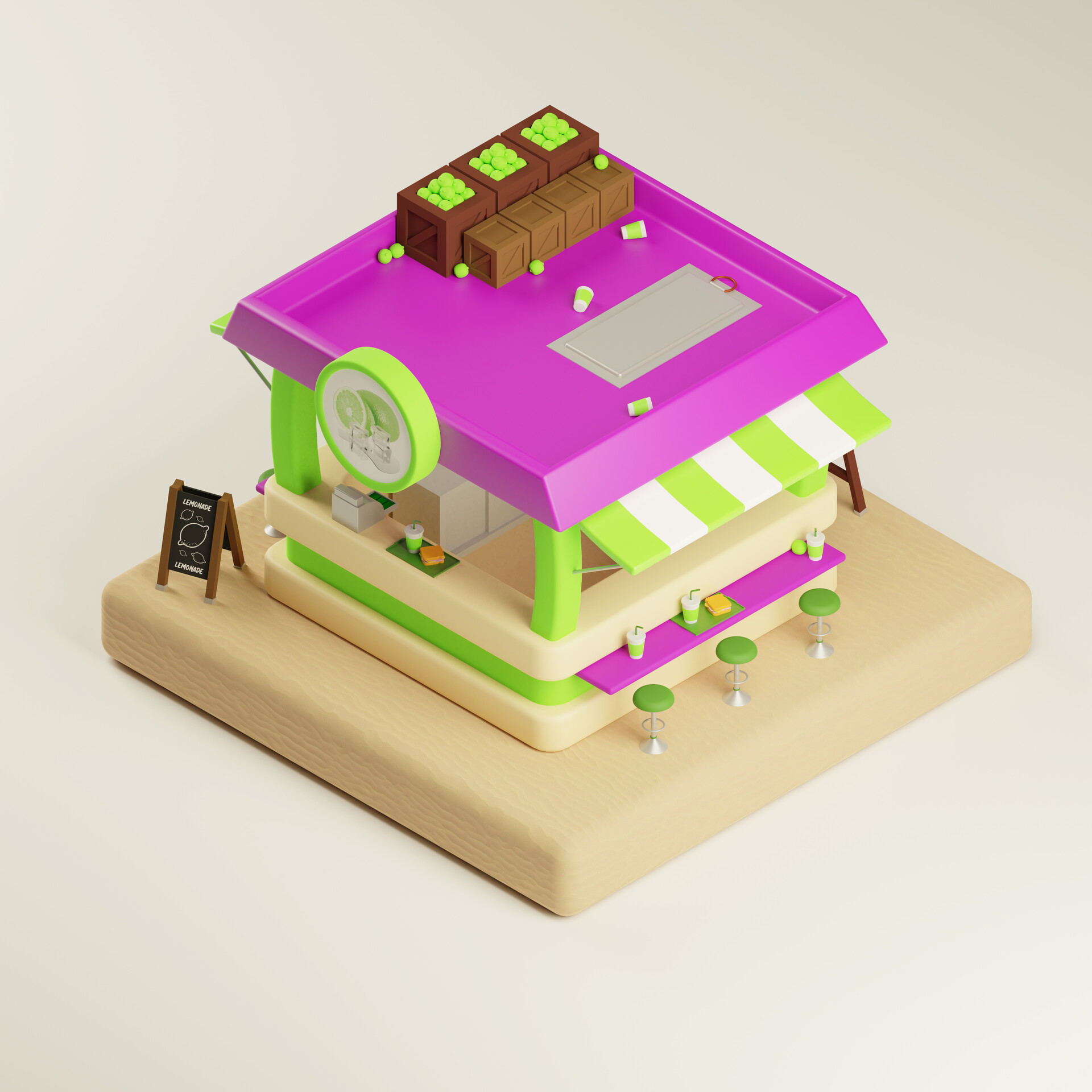 ArtStation - Lemonade stand