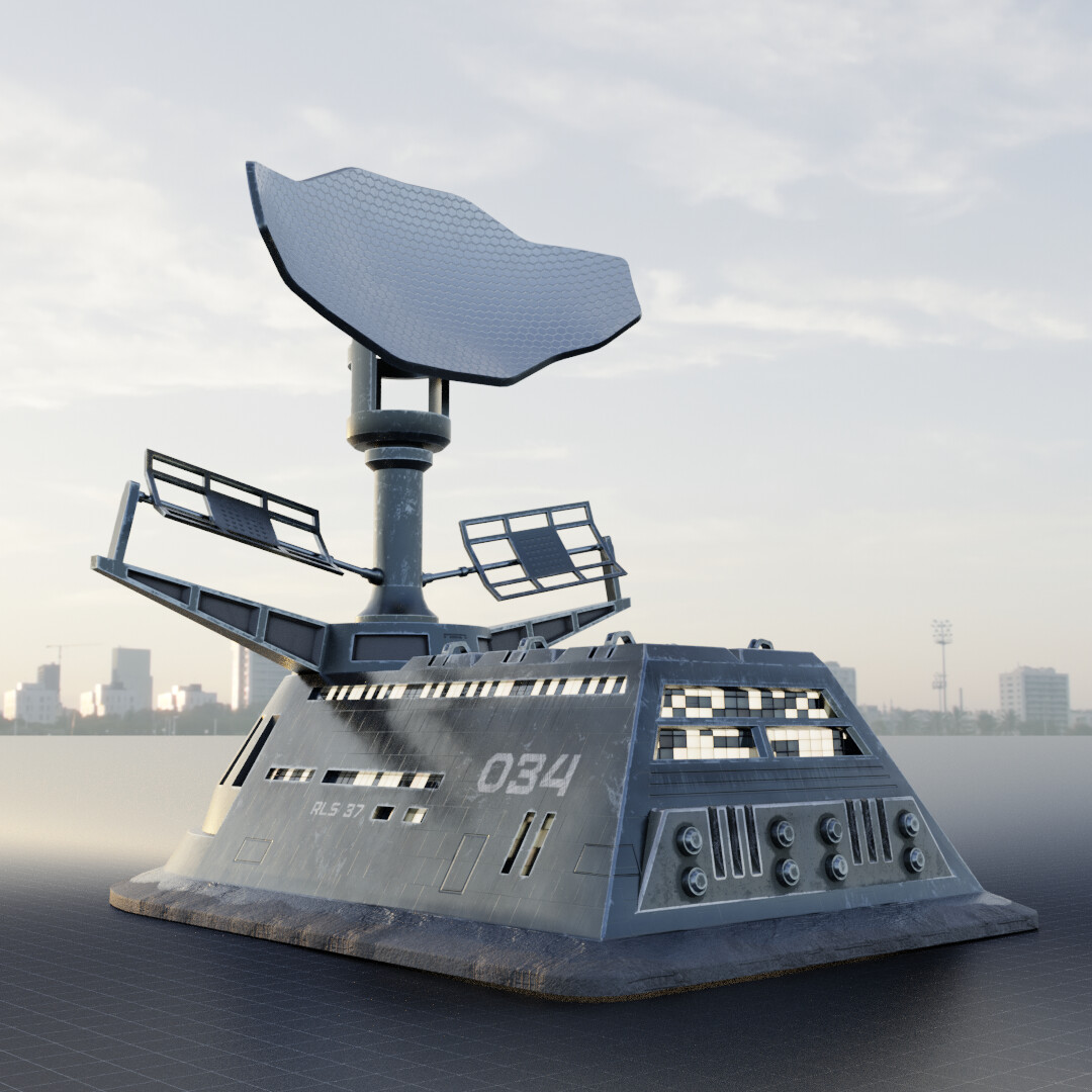 ArtStation - Sci-Fi Radar Station