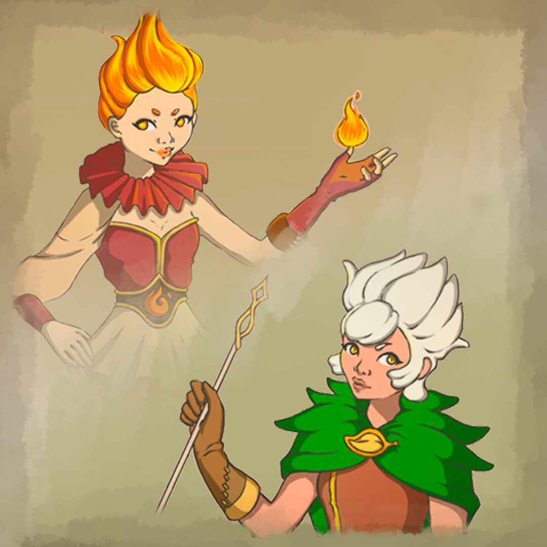 ArtStation - Elemental girls