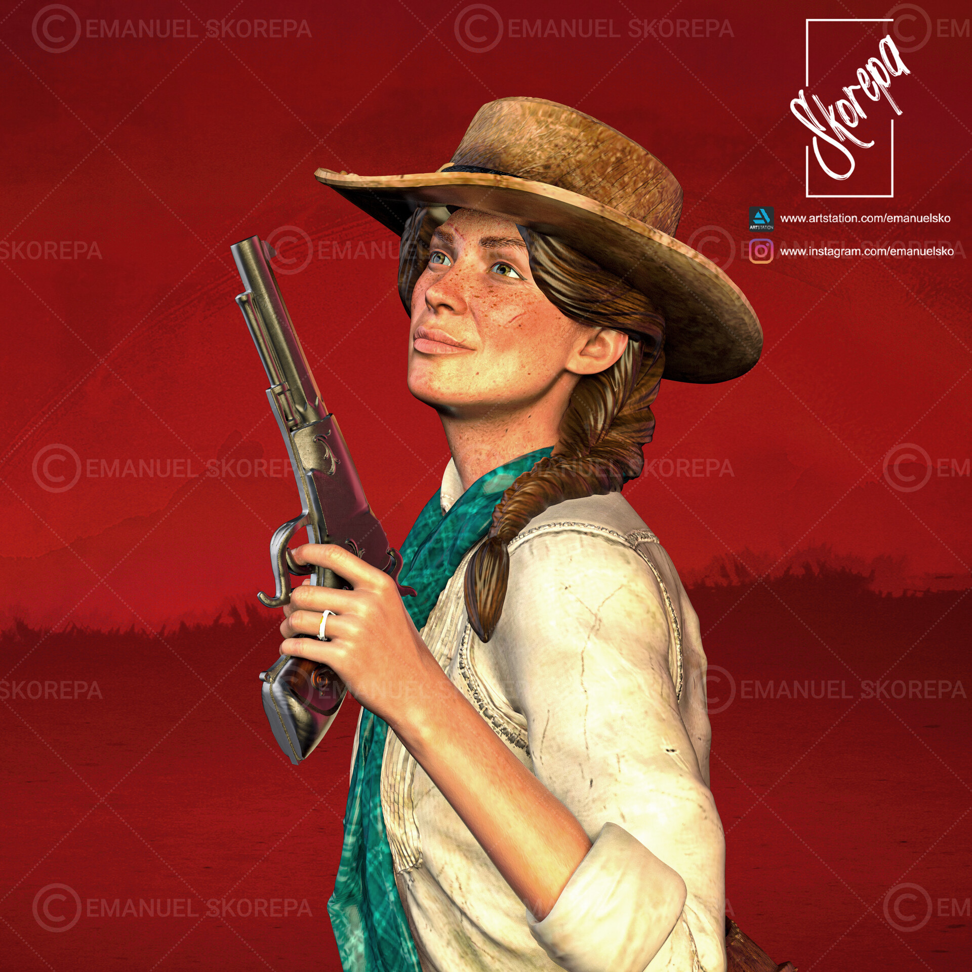 ArtStation - Sadie Adler RDR2