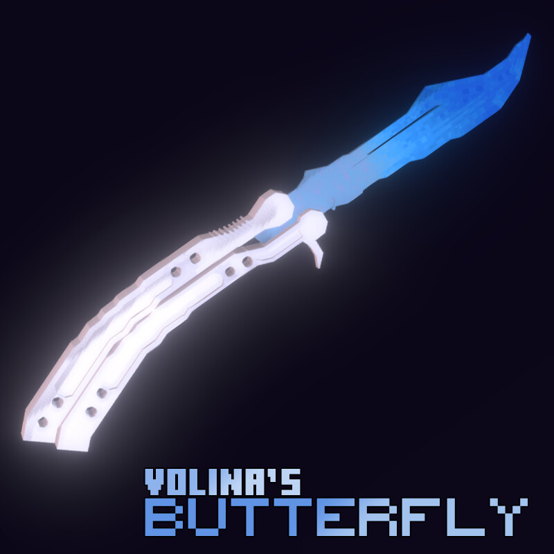 ArtStation - Minecraft Butterfly Knife