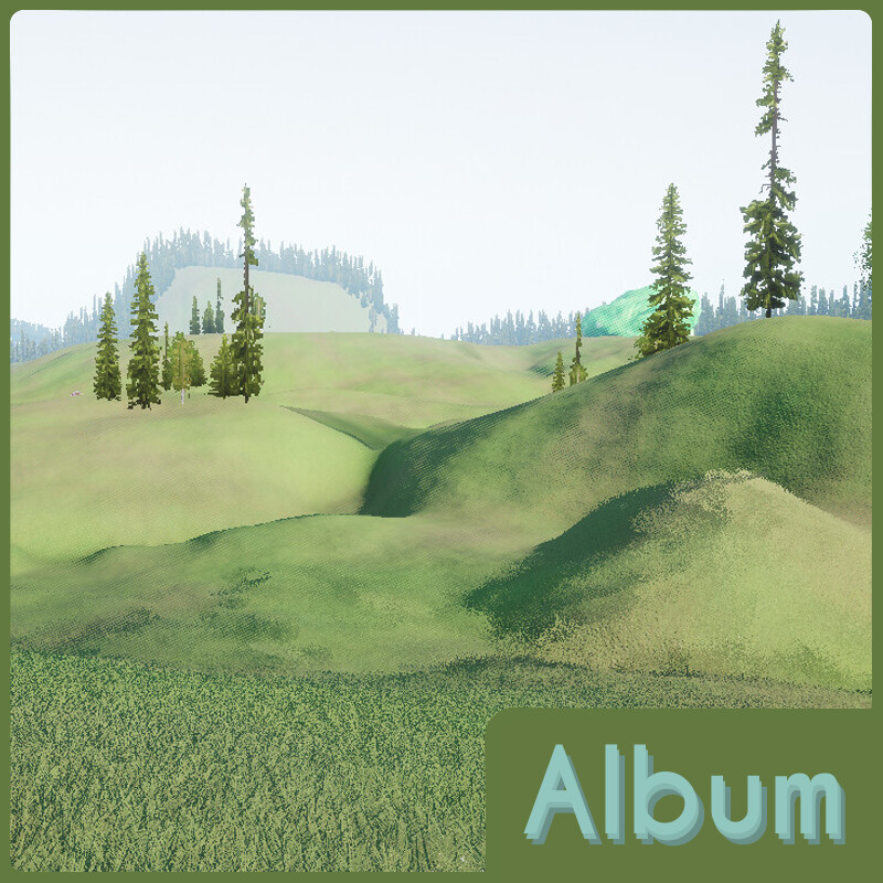 ArtStation - Unreal Engine 4 foliage blending to flat lanscape study