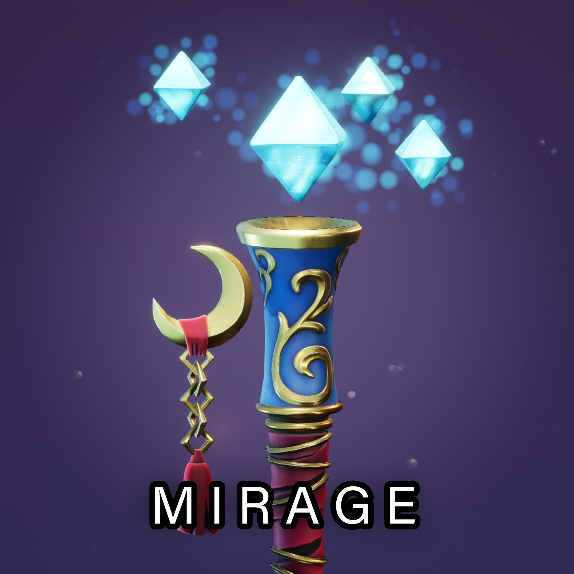 ArtStation - Mirage - Blue Mage Scepter
