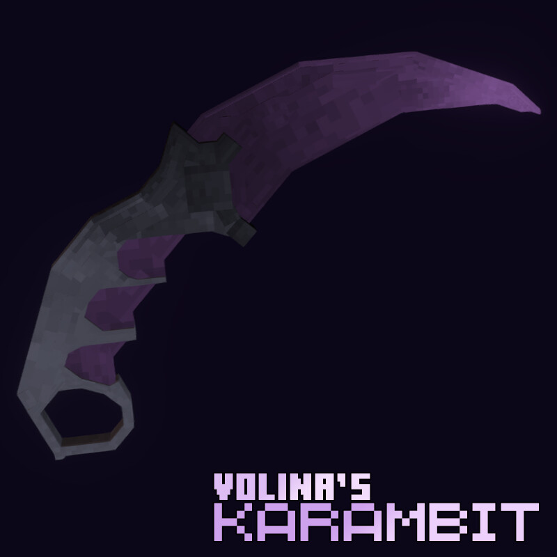 ArtStation - Minecraft Karambit Knife