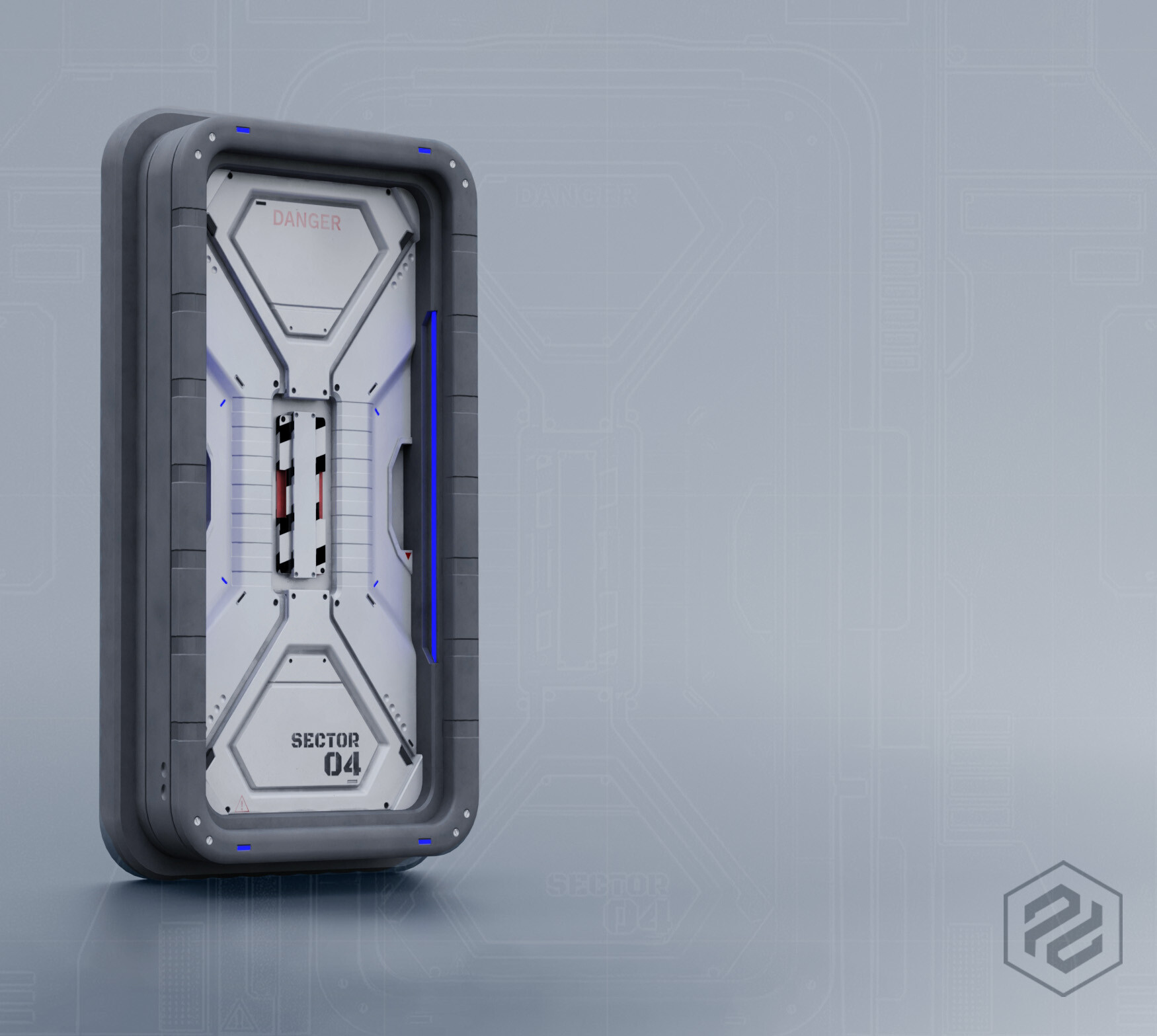 ArtStation - SciFi Door Design Variaitions