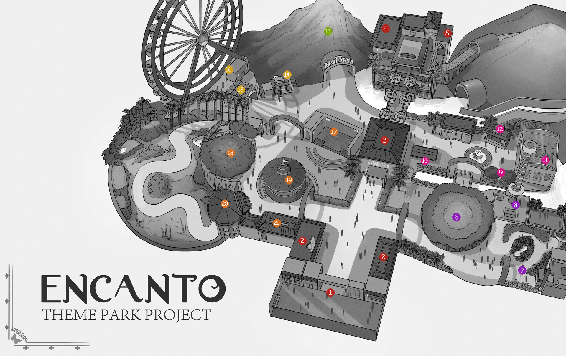 ArtStation - Encanto Theme Park Project: Part 1