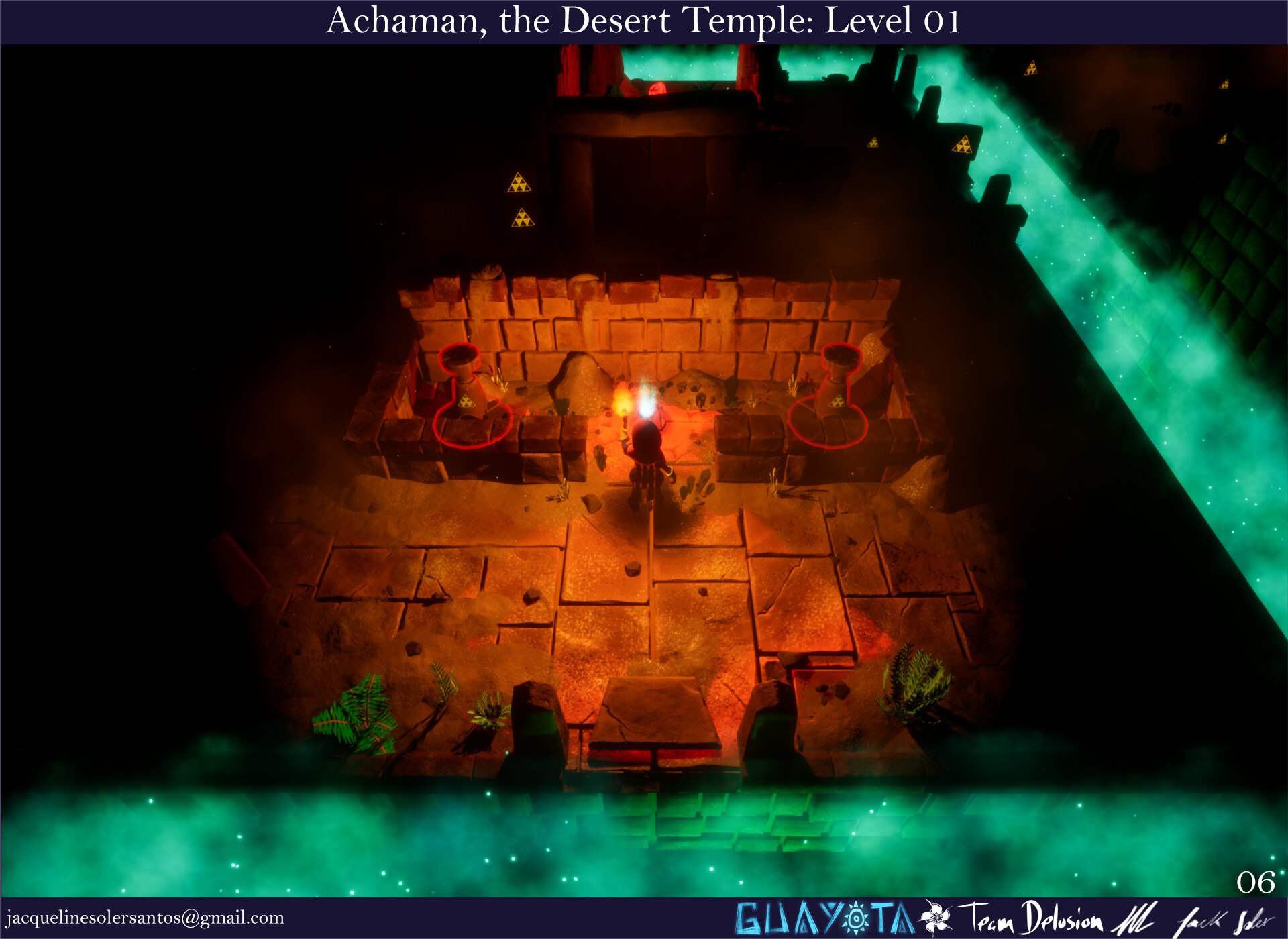 ArtStation - Achaman, the Desert Temple: Level 01