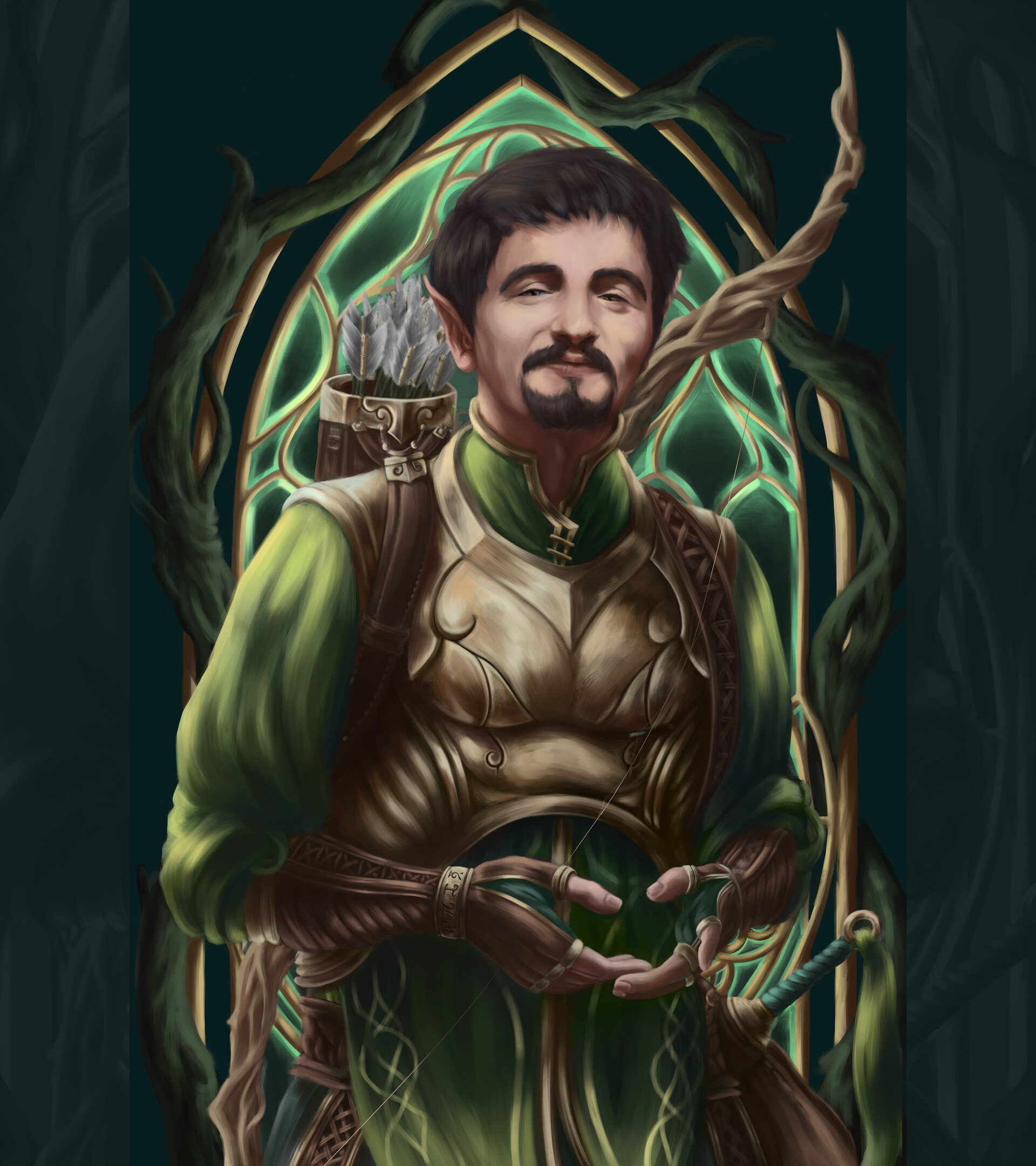 ArtStation - Daniel, the Elven Ranger [D&D Portrait]