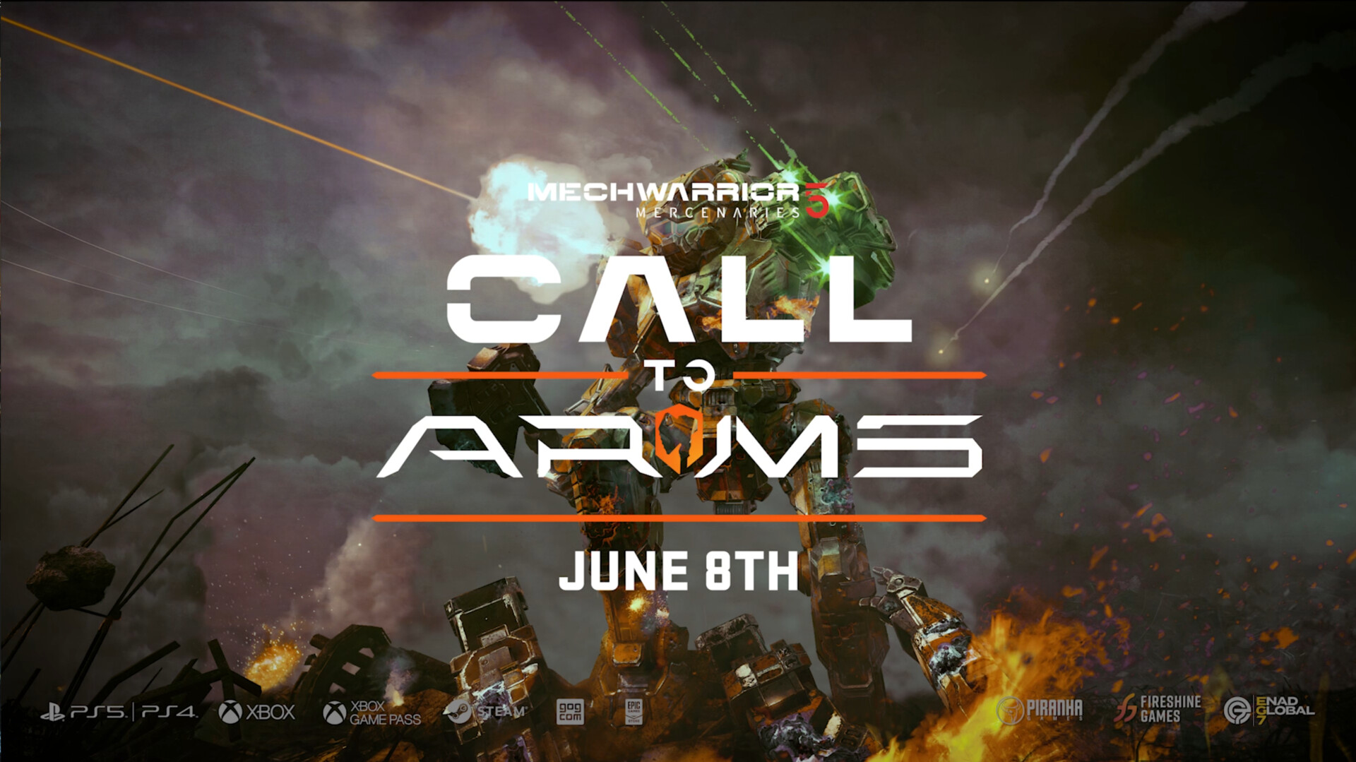 ArtStation - Trailer- MechWarrior 5 Mercenaries- Call to Arms