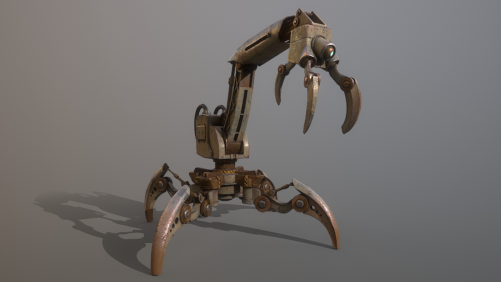 ArtStation - Claw Robot - textured and rigged game-ready model