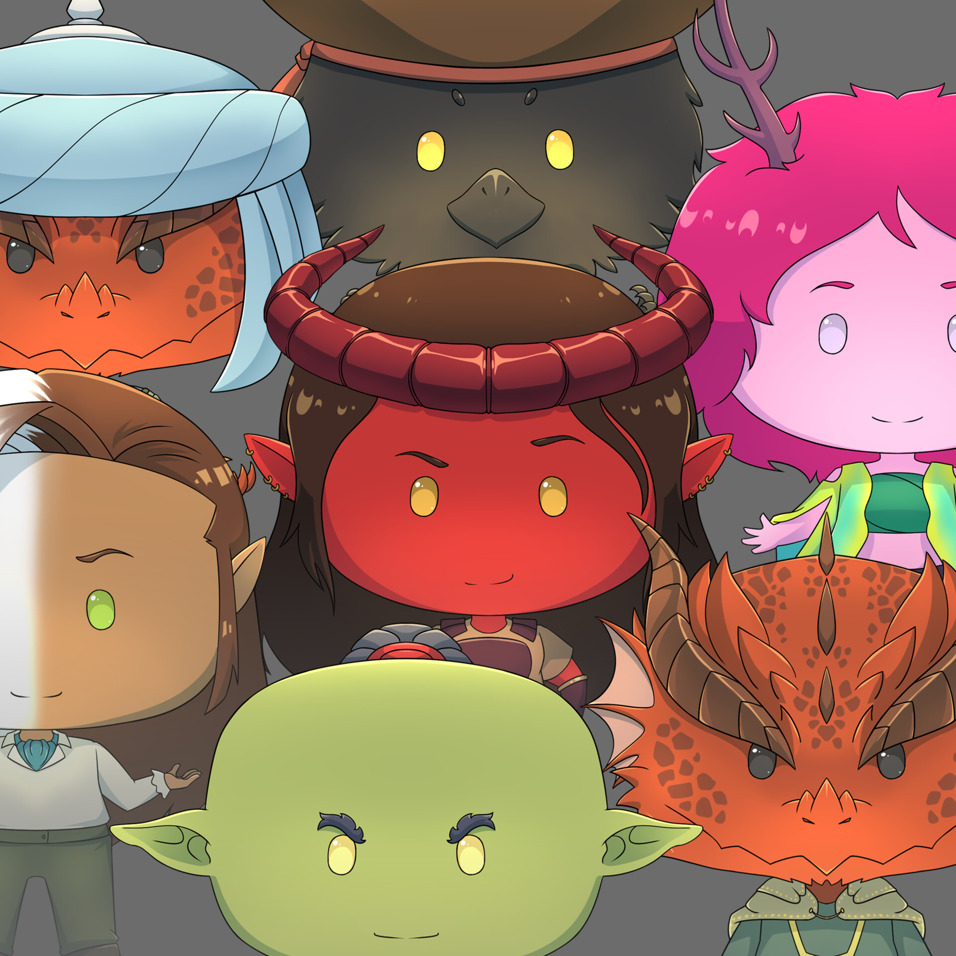 ArtStation - Chibi party