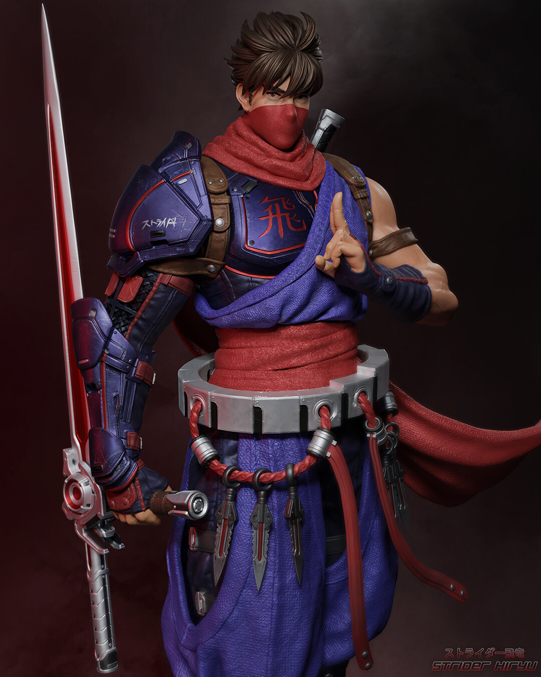 ArtStation - Strider Hiryu - Redesign (贰零ll)