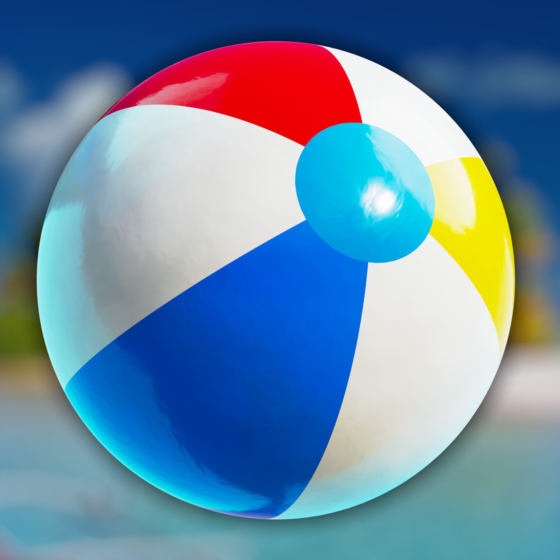 ArtStation - Procedural Beach Ball 🏖️ (Blender Tutorial)