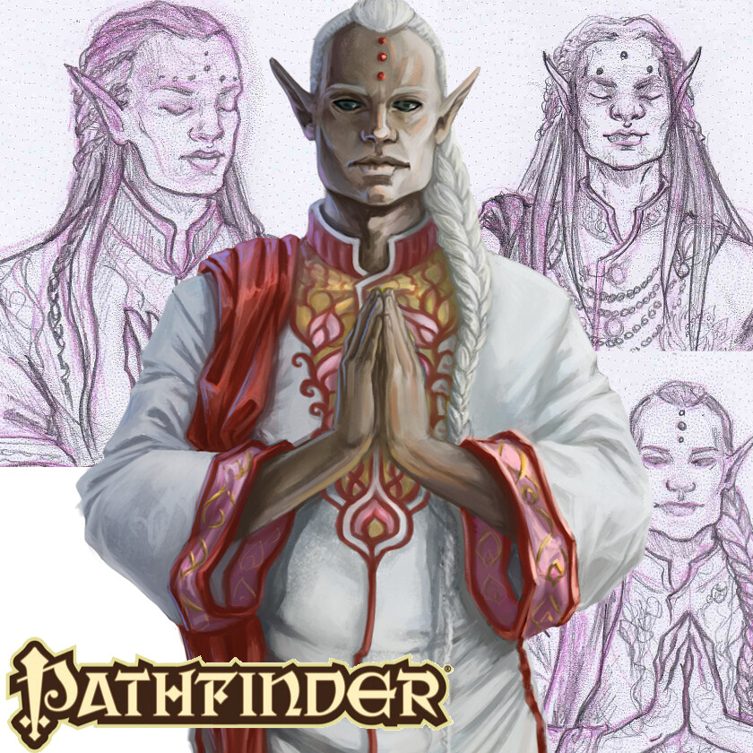 ArtStation - Lotus Witch - Pathfinder Illustration