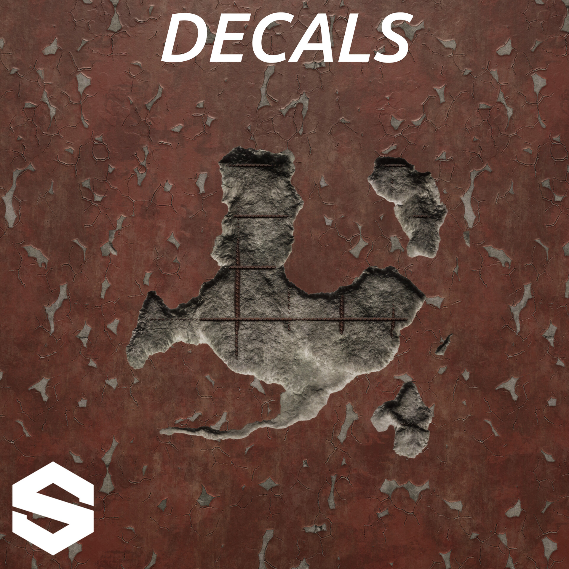 ArtStation - Concrete Damage Decals