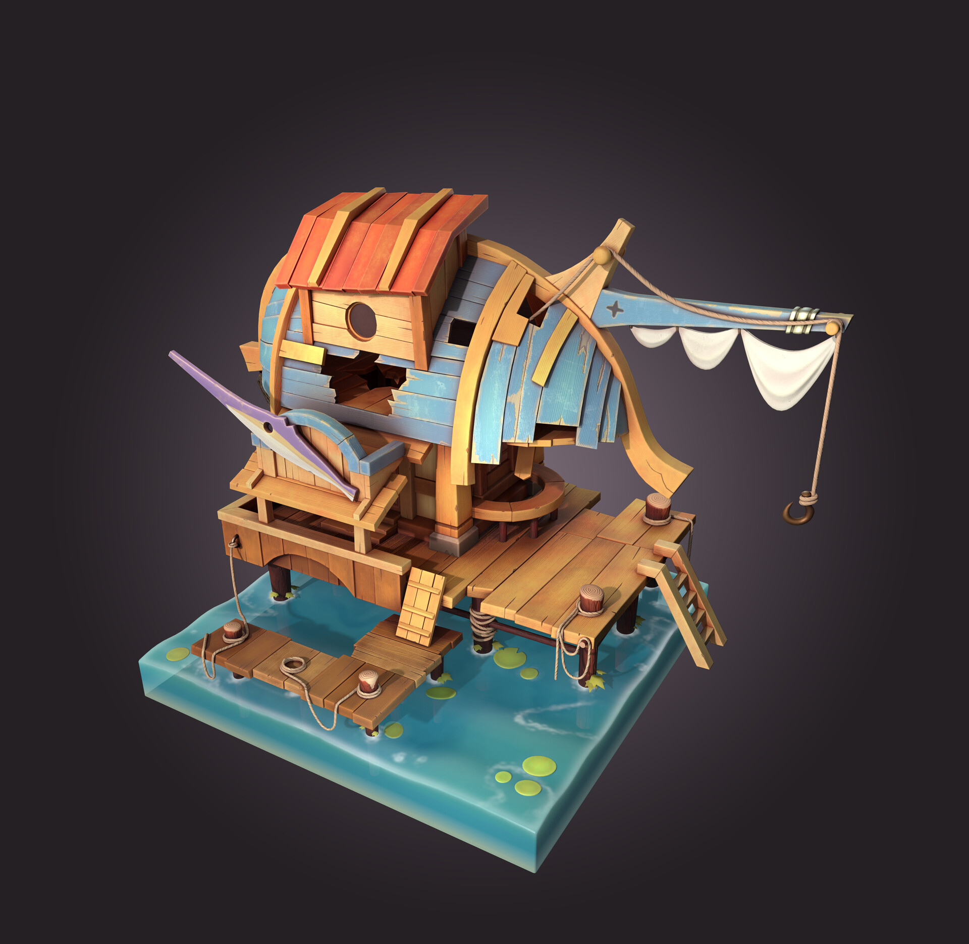 ArtStation - house_on_the_water