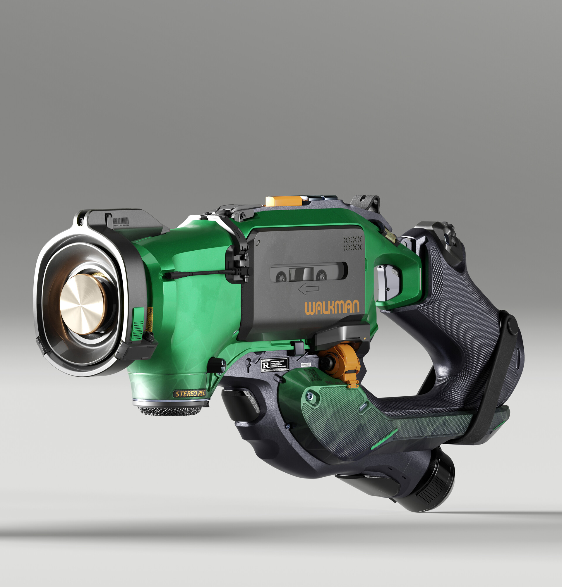 ArtStation - WALKMAN CASSETTE Gun