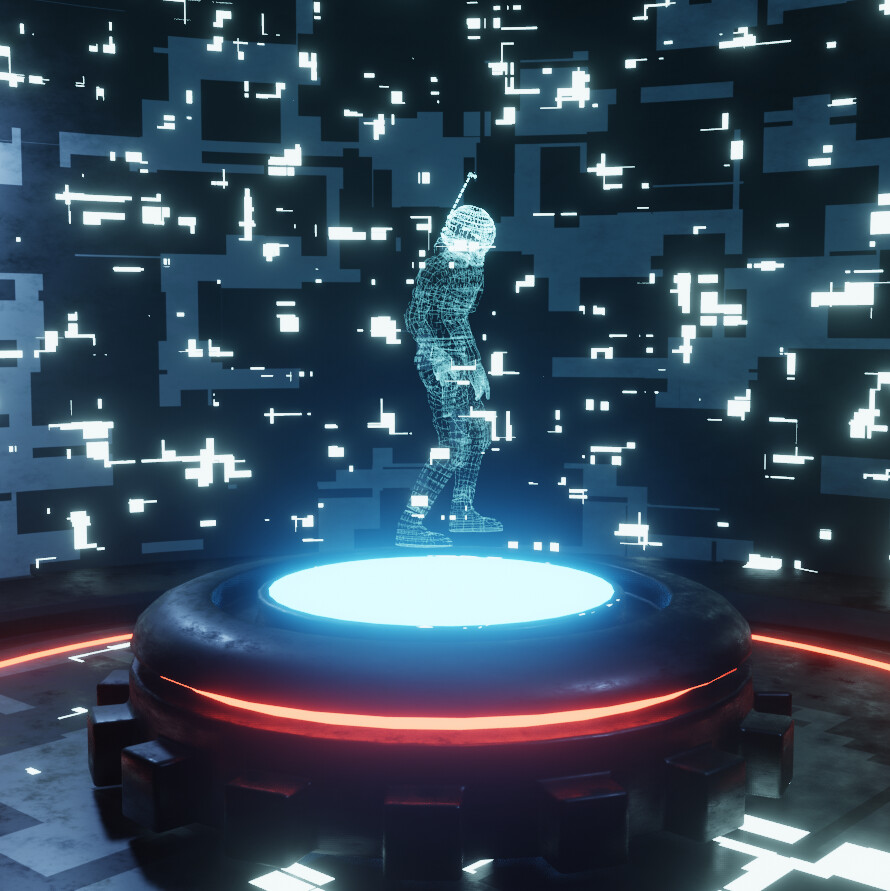 ArtStation - Hologram Astro fly